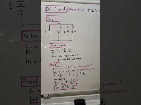 DC CIRCUIT Total Parallel Resistance