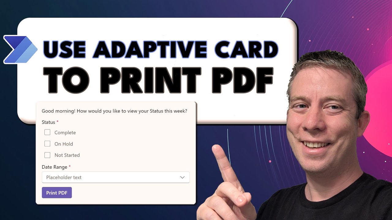 Power Automate: Streamline PDF Printing with Adaptive Cards