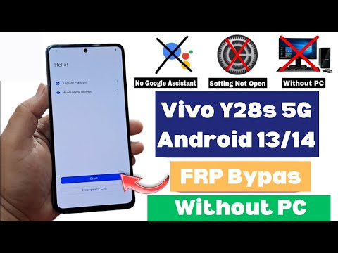 Vivo Y28S 5G FRP Bypass 2025 | All Vivo FRP Remove Android 14 Settings Not Open Solution | A2GSM