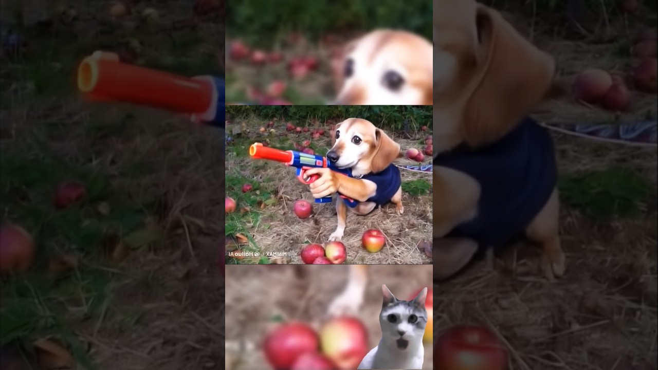 No le quiten su manzana 🍎 #funny #dog #doglover #apple #ias #ia perro con manzana ia