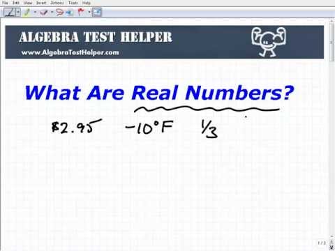 What Are The Real Numbers?