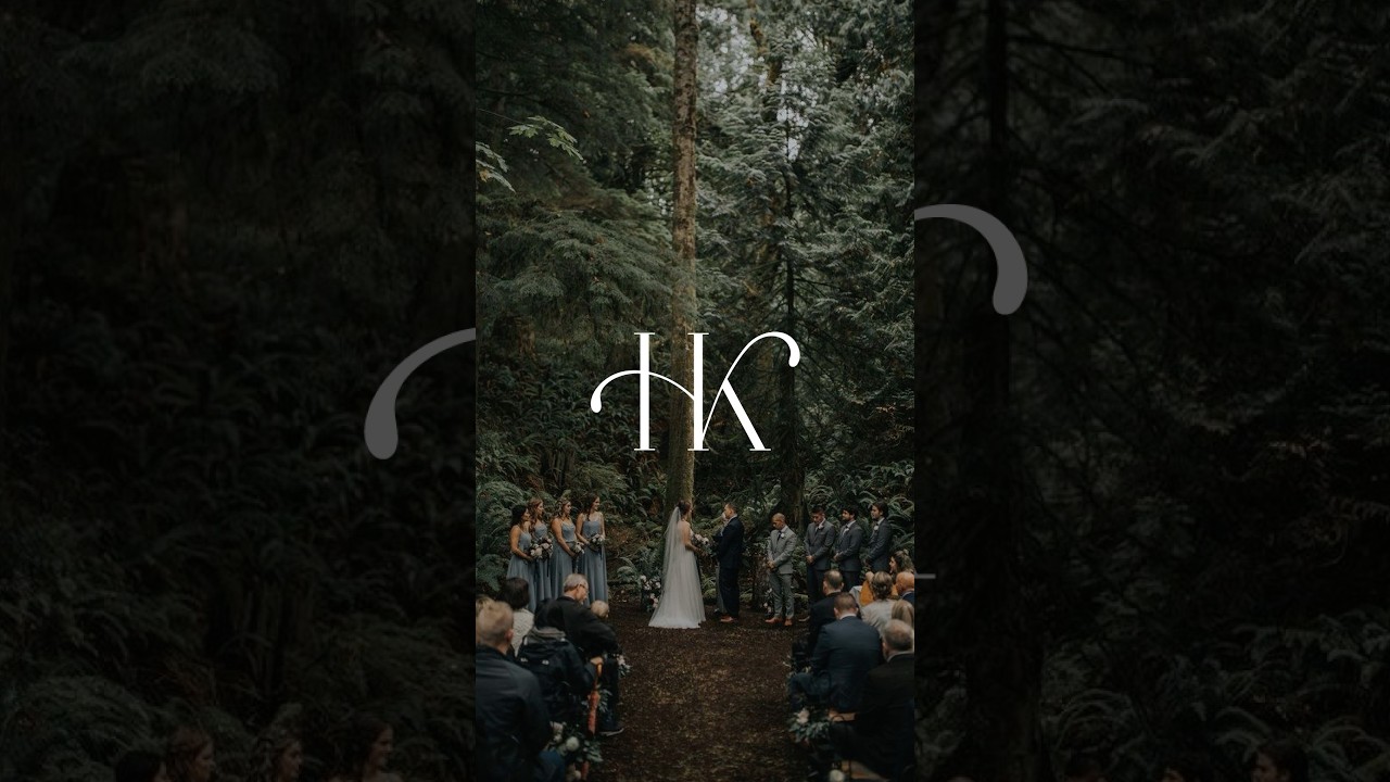 Monogram H+K | Elegant wedding logo #monogram #graphicdesign #logo #customlogo #logodesign