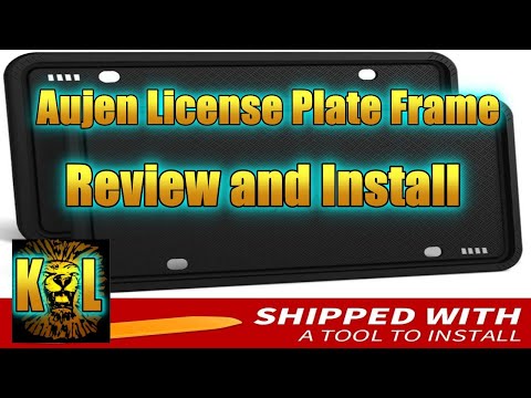 Review -Aujen Soft License Plate Frame