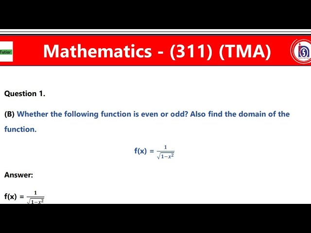 Comprehensive Guide to NIOS Class 12th Maths TMA Solutions for 2024 ...