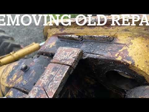Cat 416b backhoe welding repair