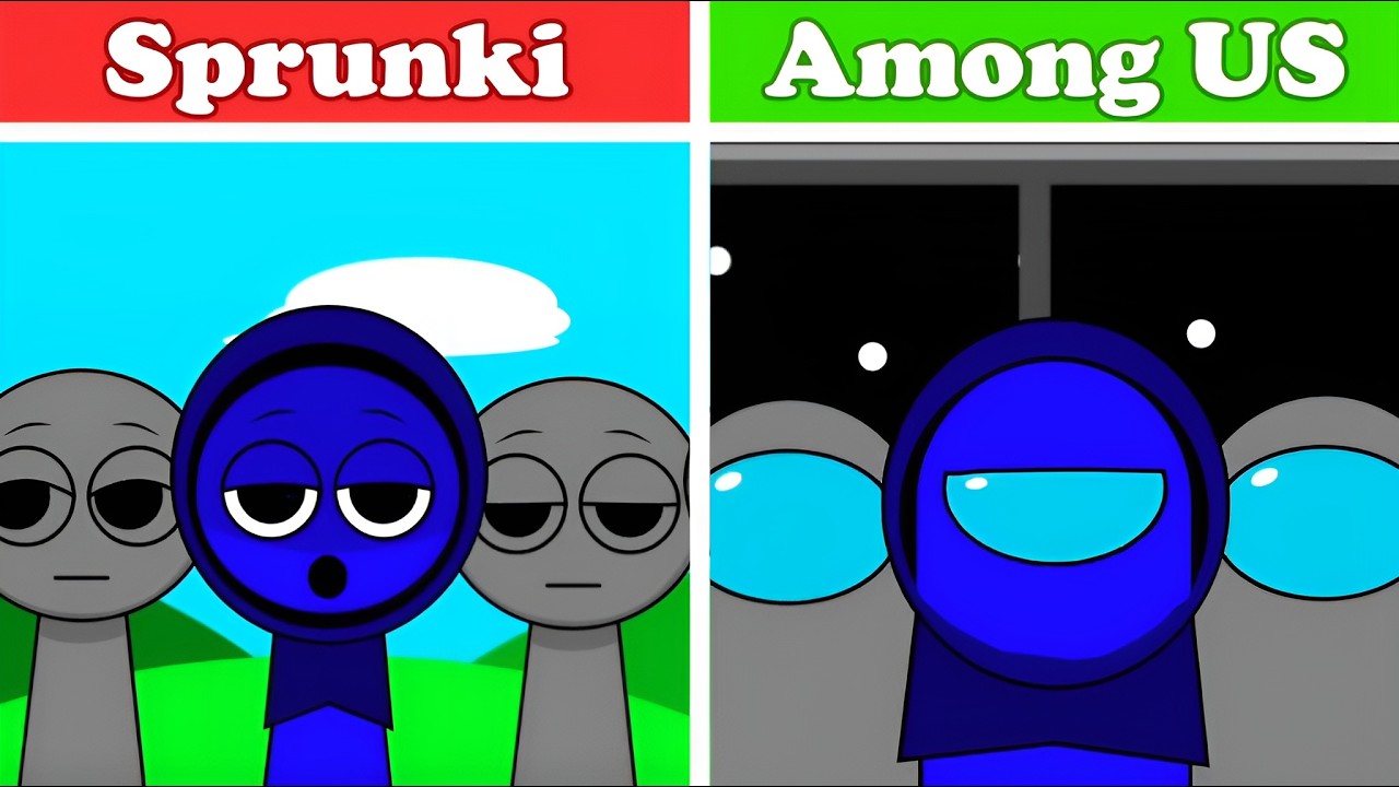 Incredibox Sprunki vs Among Us Normal version vs Horror version