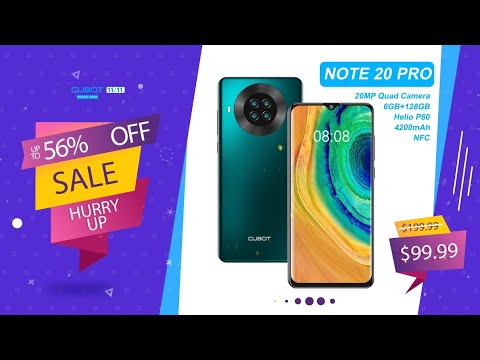 Aliexpress 11.11 CUBOT Phones BIG Sale Up To 56% Off
