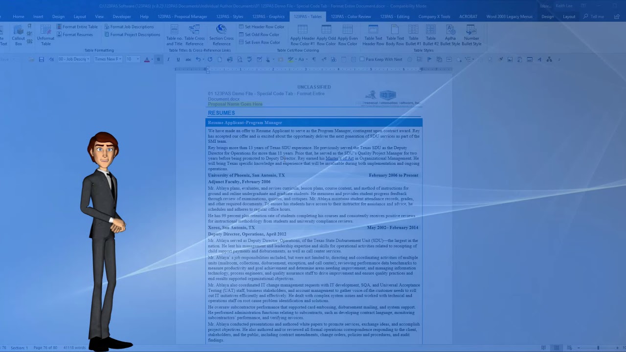 DTP Feature: Format Entire Document