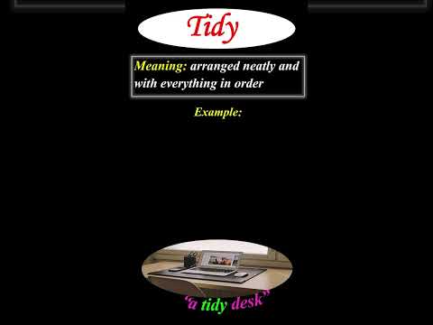 * Tidy * #shorts #english