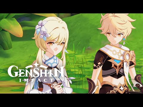 Aether & Lumine Full Conversation Cutscene | Dainsleif Archon Quest Bedtime Story | Genshin Impact