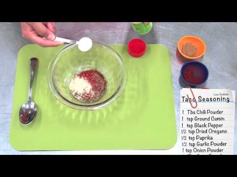 Square 1 Cooking: Low Sodium Taco Seasoning
