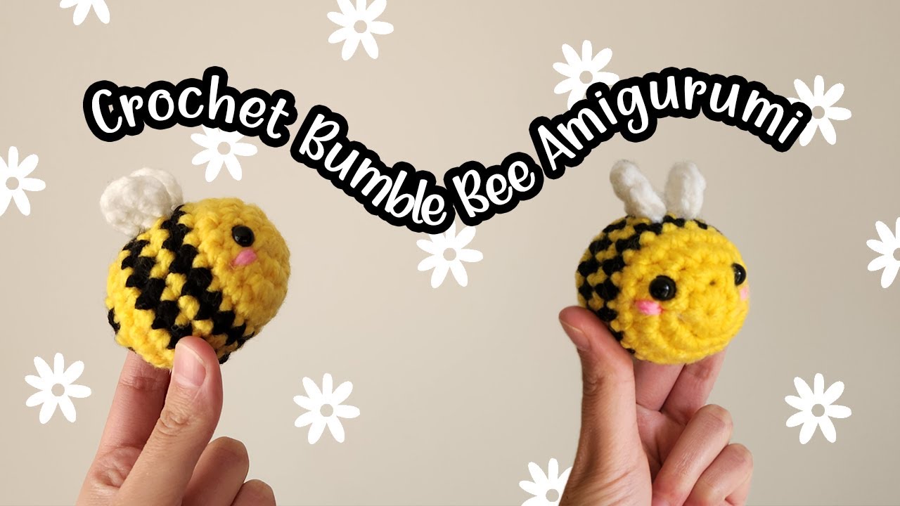 Crochet Bumble Bee Amigurumi Keychain | Crochet Tutorial