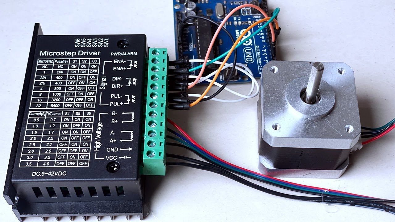 TB6600 Stepper Motor Driver with Arduino