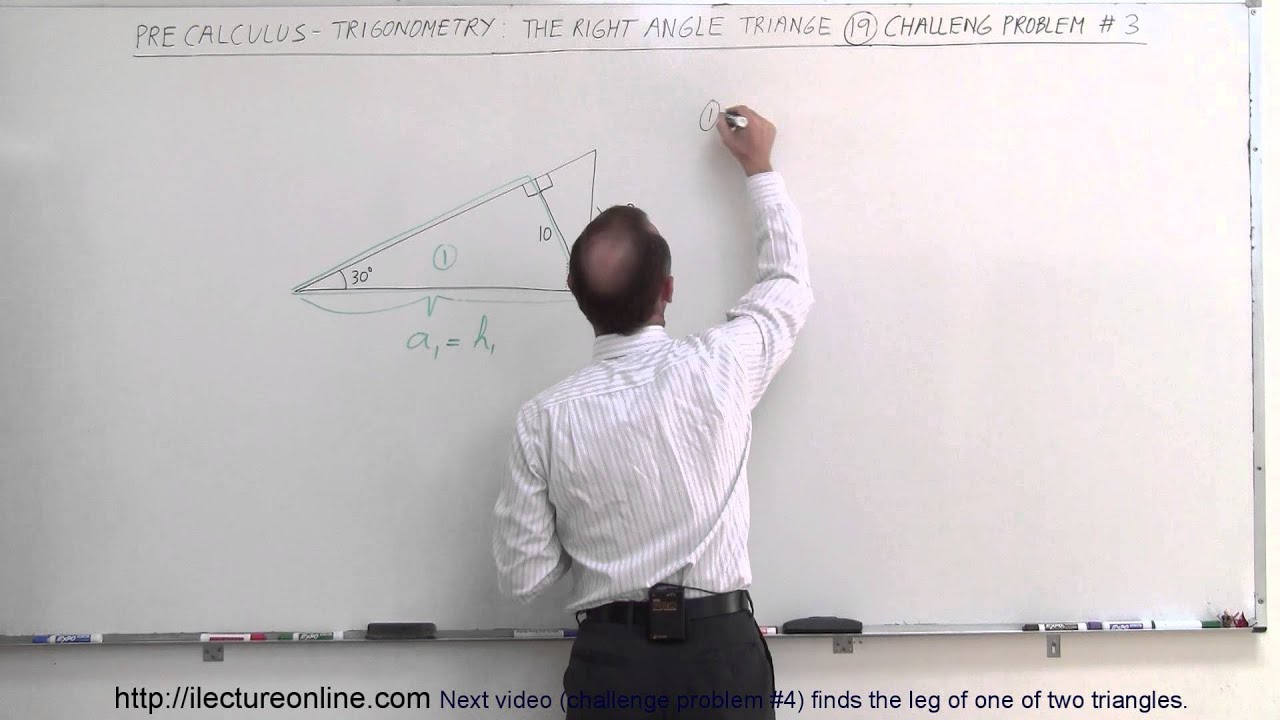 PreCalculus - Trigonometry: The Right Triangle (19 of 26) Challenge Problem #3