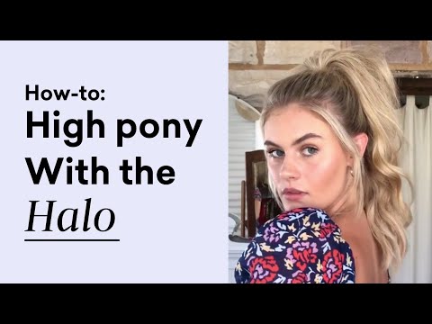 How To Do A High Ponytail With Halo Hair Extensions