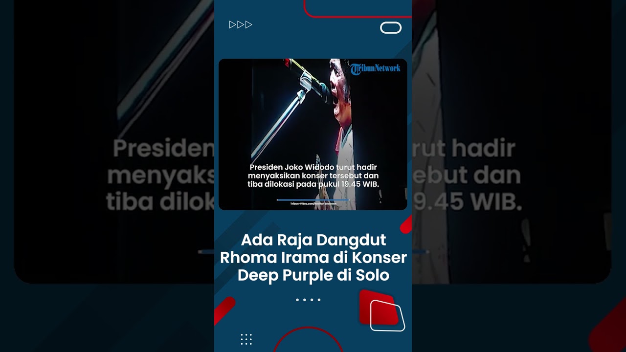 Asyik, Ada Raja Dangdut Rhoma Irama pada Konser Deep Purple di Solo - Tribun Video