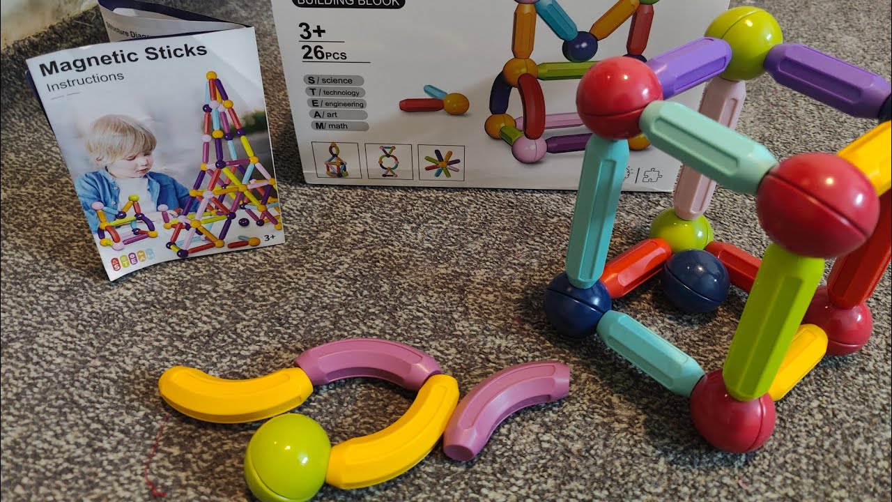 Magnetic Sticks Building Blocks Learning Toy