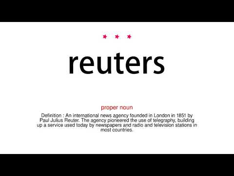 How to pronounce reuters - Vocab Today