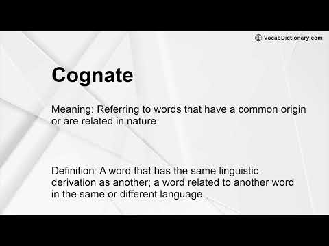 Cognate Meaning