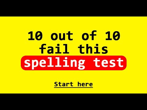 Spelling Quiz For Geniuses