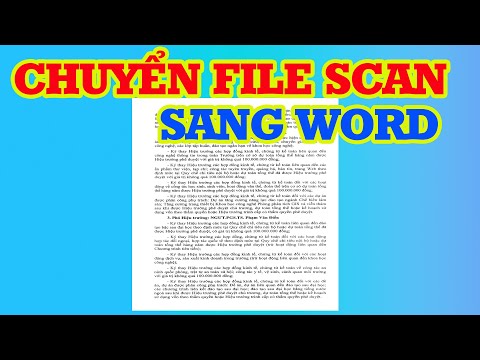 Cách Chuyển File Scan Sang Word Siêu Đơn Giản