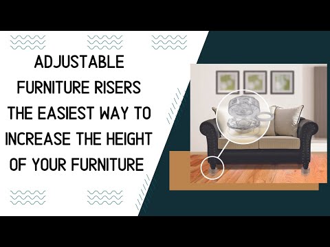 Adjustable Furniture Risers- Slipstick CB658 Clear Stack Its- Raise Furniture Quickly & Easily