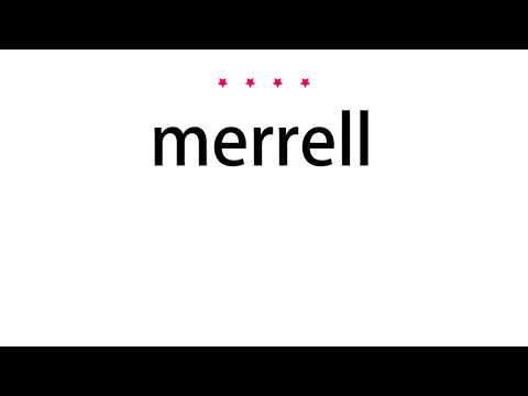 How to pronounce merrell - Vocab Today