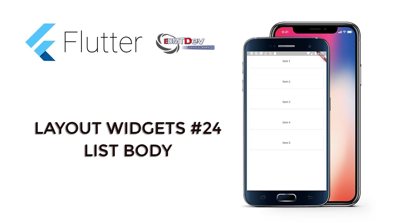 Flutter Tutorial - Layout Widgets #24 List Body