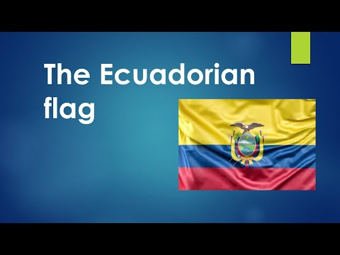 The Ecuadorian flag and its colors