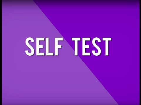 Self Test Strategy