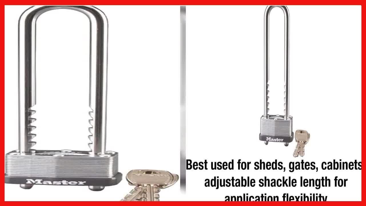 Master Lock 517D Laminated Padlock with Long Shackle