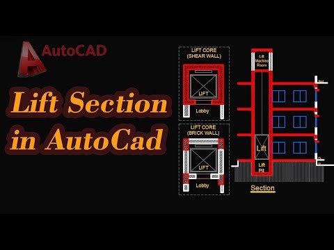 Lift Section in Autocad | How to make a lift section | Autocad Tutorial Pro | Lift Detail in Autocad