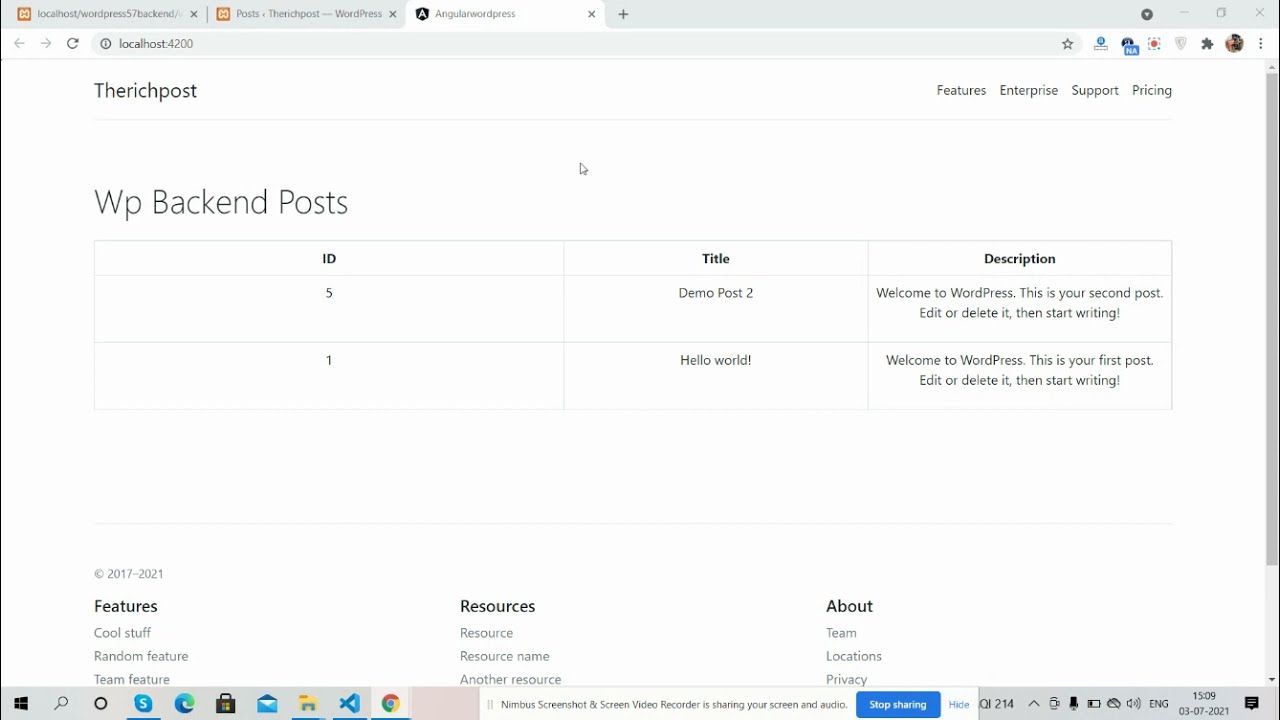 Angular 12 Getting Dynamic Data From WordPress Rest API