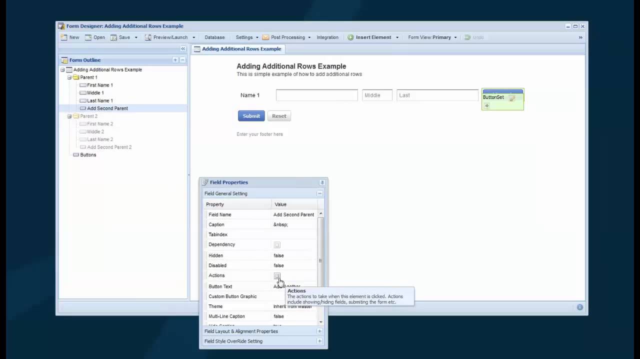 Adding additional Rows Dynamically