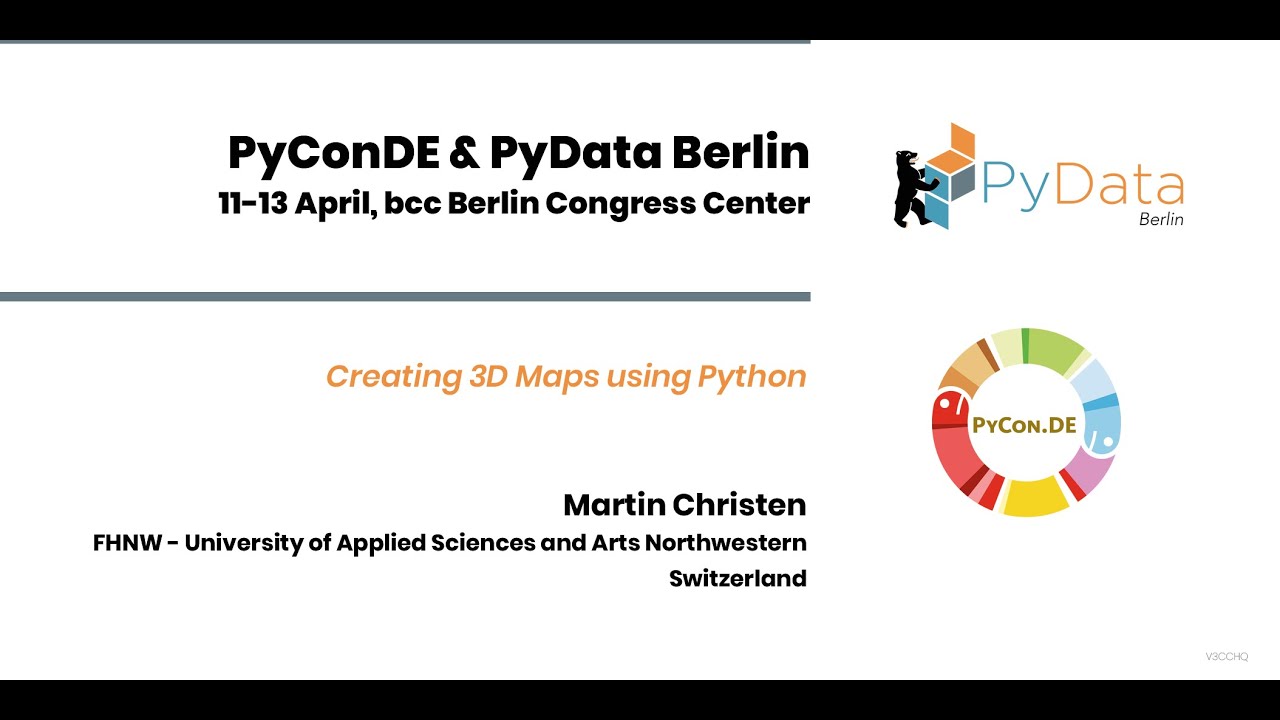 Martin Christen: Creating 3D Maps using Python