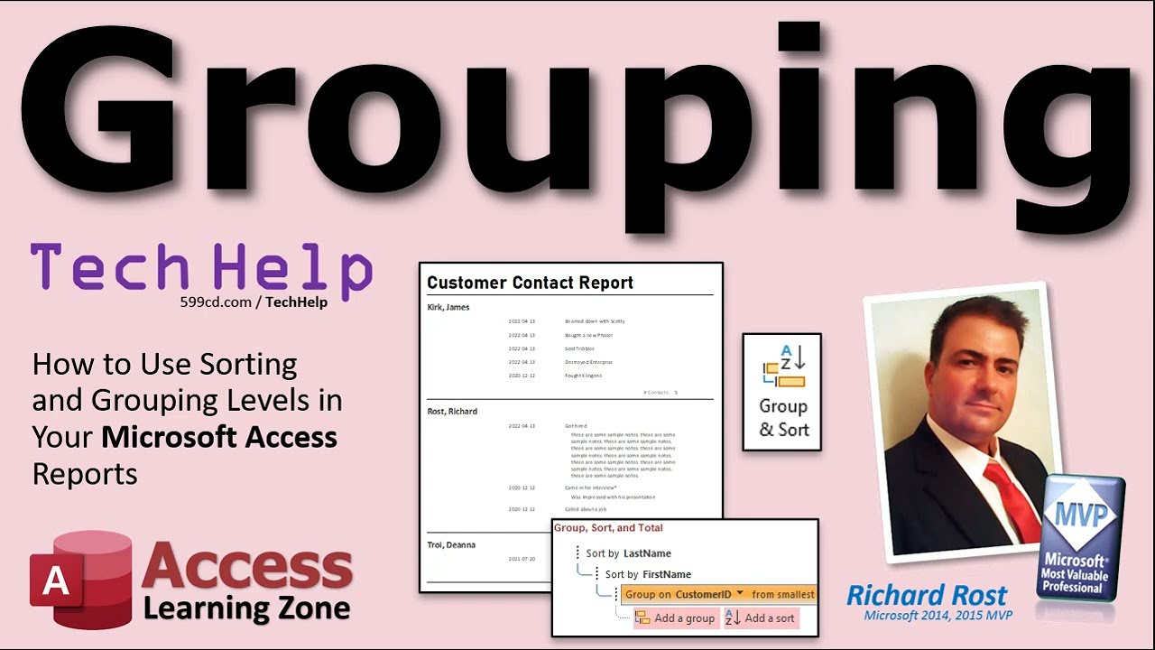 How to Use Sorting & Grouping Levels in Microsoft Access Reports. Create a Grouped Report, Summary