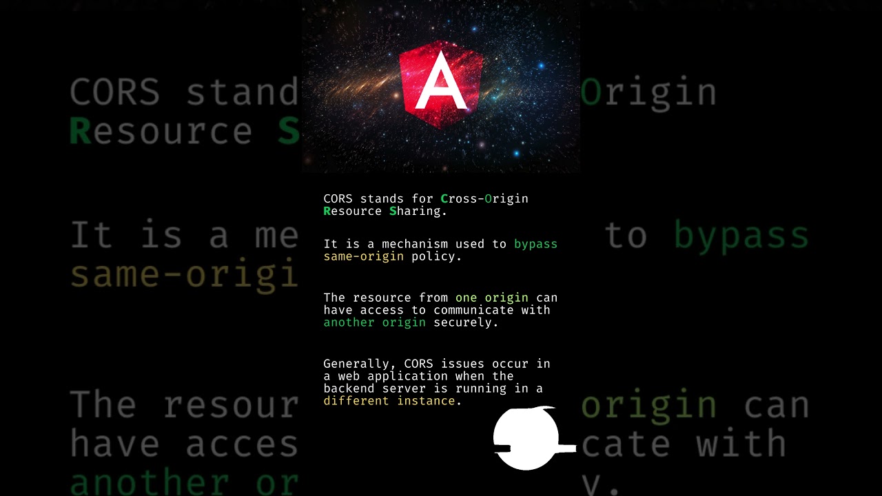 What is CORS Angular?#shotrs #angular #typescript #javascript #interviewtips #interview #code #code
