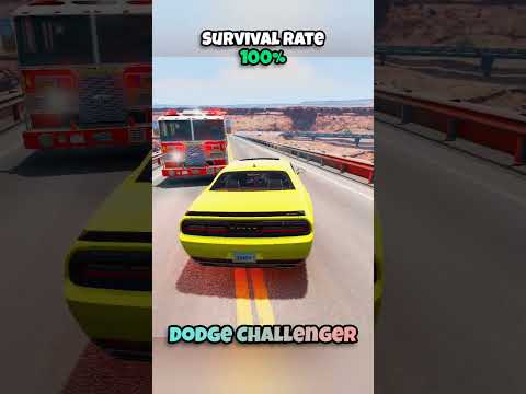 Chance of survival with different vehicles #beamng #beamngcrashes #beamngdrive #game #gameplay