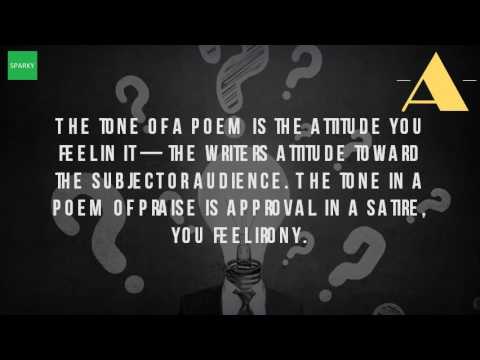 What Is The Meaning Of Tone In Poetry?