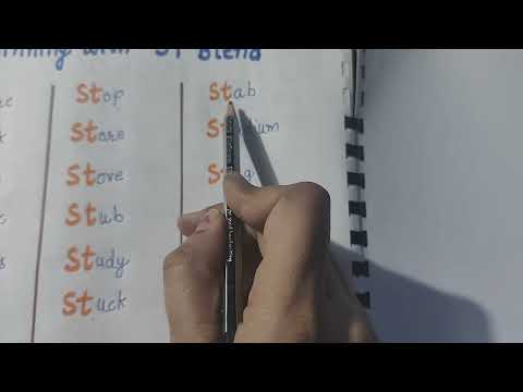 Beginning with "ST" blends words#english #basic #education #learning