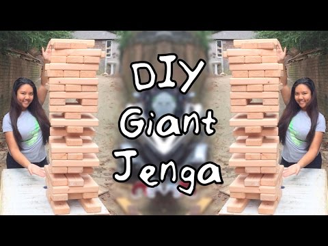 DIY Giant Lifesize Jenga | Vanessa Jhoy #DIYwithJhoy
