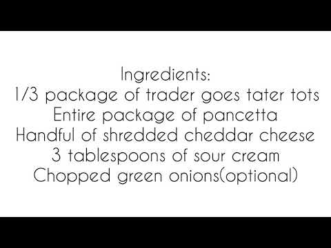 TRADER JOE’S Air Fried Loaded Tater Tot Recipe (@traderjoesobsessed)