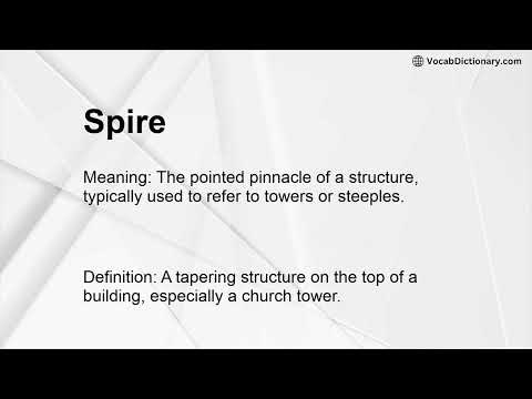 Spire Meaning