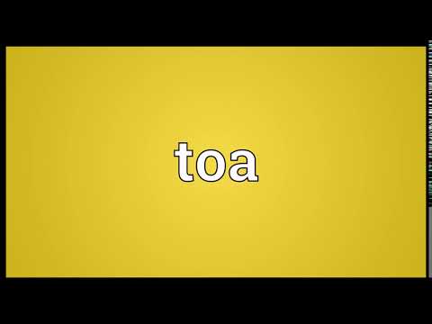 Toa Meaning | Wordogram