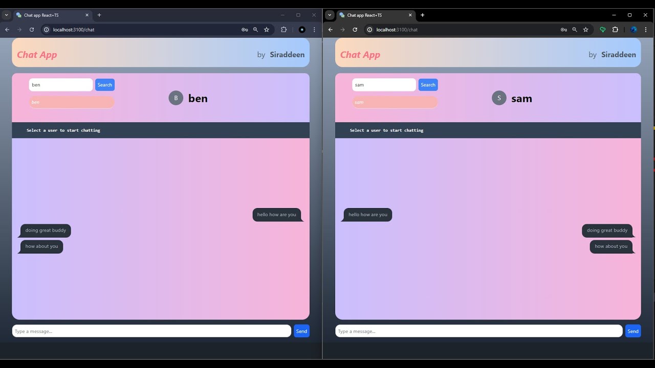Building a Real-Time Chat Application with React, TypeScript, Tailwind, Express, and Socket.io