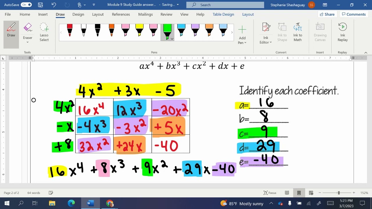 Module 9 Study Guide #8-10