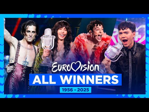 ALL WINNERS of the Eurovision Song Contest (1956-2025)