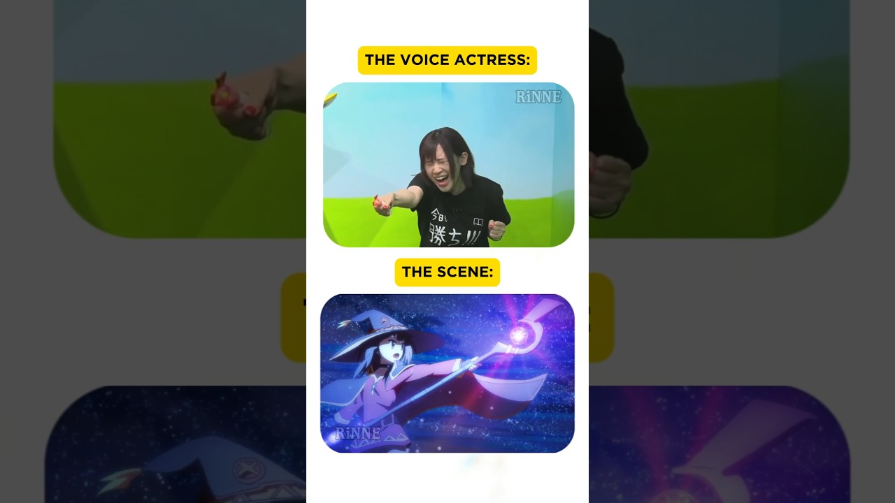 Megumin's VOICE ACTRESS is fenomenal #megumin #konosuba #anime