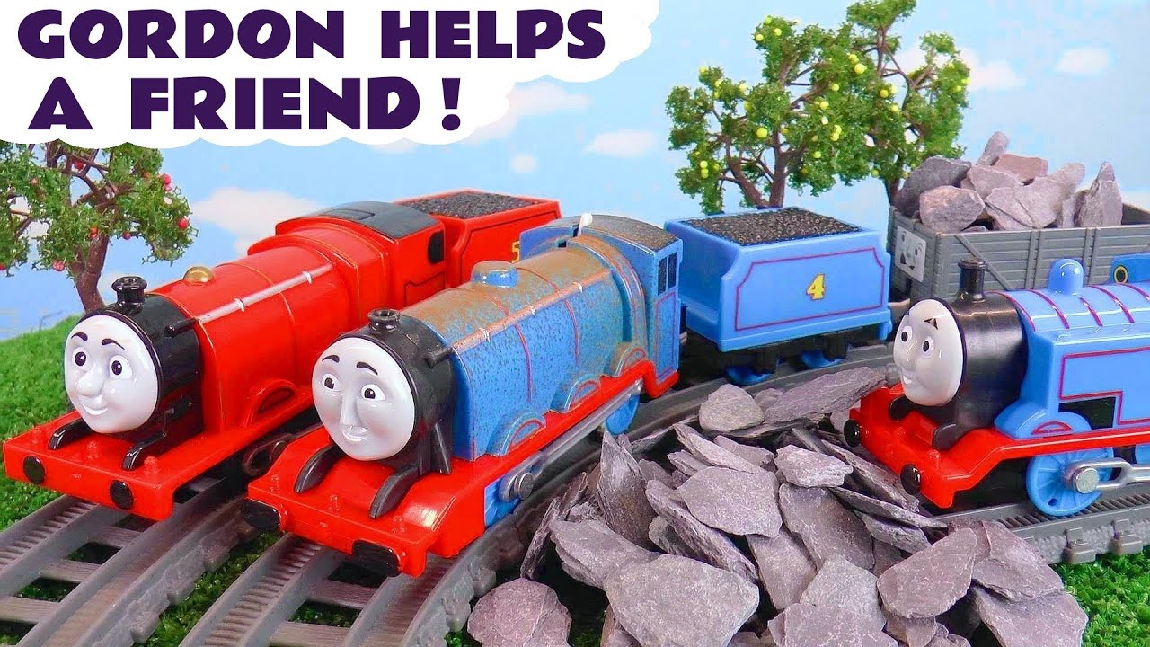 Gordon Helps A Friend Toy Train Story with Thomas Trains