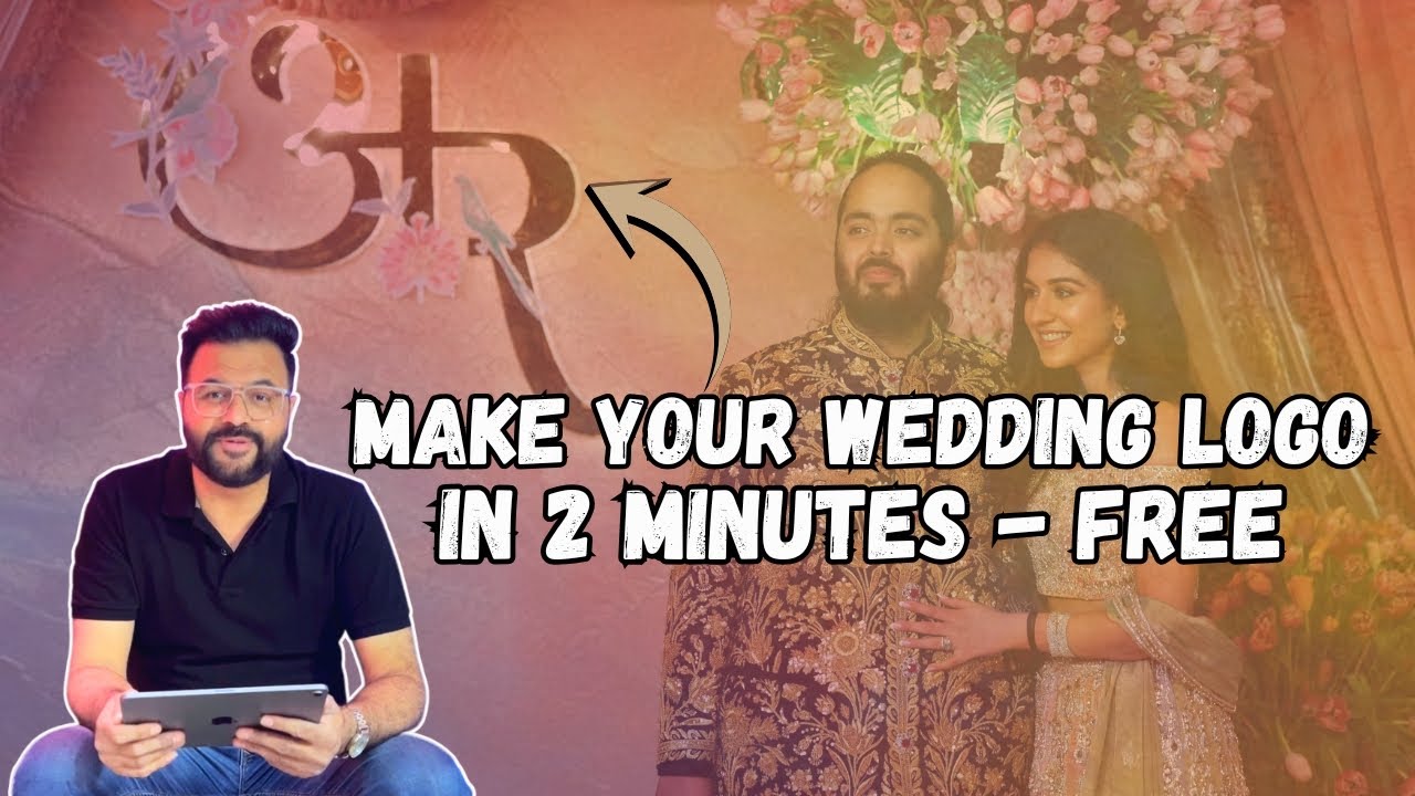 How to make your Wedding Logo for Free | How to make Wedding Logo with Ai | Free Wedding Logo